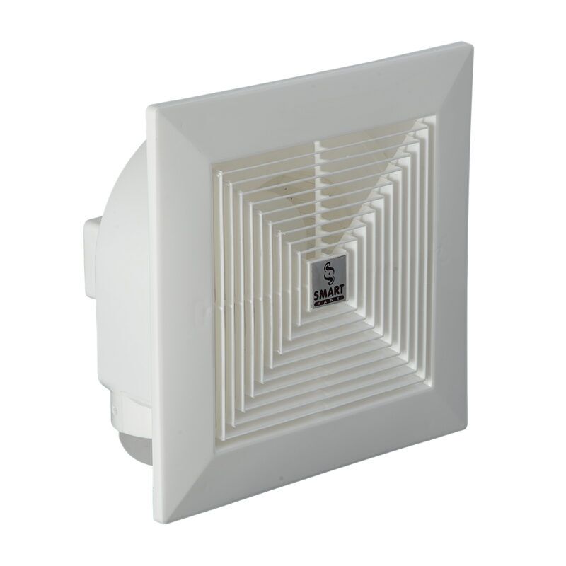 Louver Bracket Fan 14″ Off White-Brown – Smart Fans